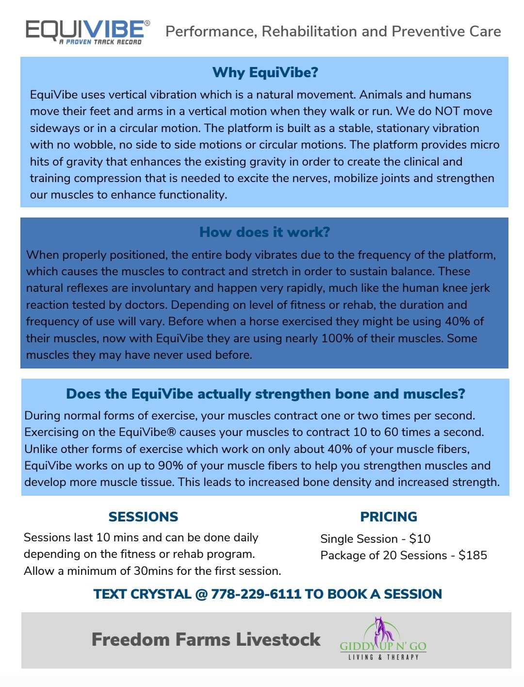 EquiVibe – Freedom Farms Livestock